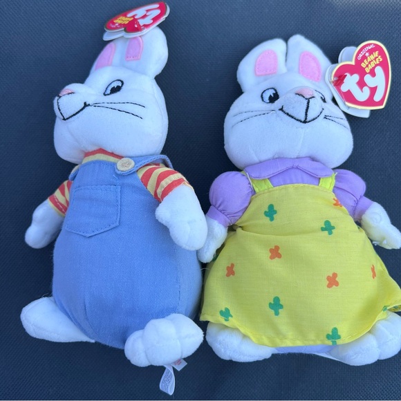 Ty | Toys | Ty Plush Bunny Set Max And Ruby | Poshmark